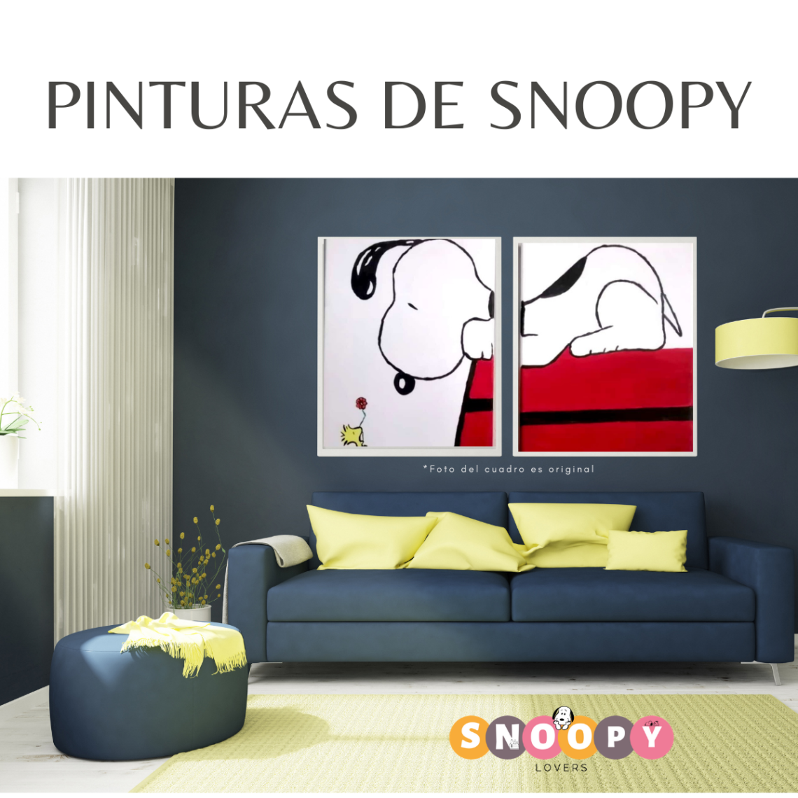 Cuadro de Snoopy Díptico – SnoopyLovers